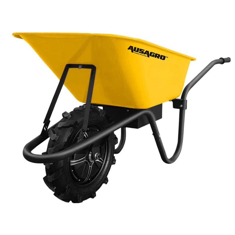 80L Electric Wheel Barrow With 500W Brushless DC Motor & 150kg Load Ca ...