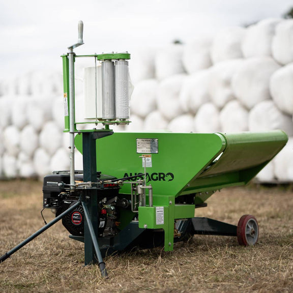 Mini Round Hay Baler, Hay Rake Tedder, Hay Wrapper & Drum Mower Combo ...